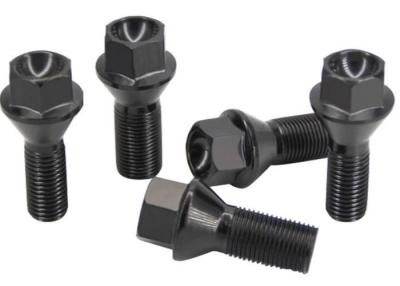 China High Quality Carbon Steel 4.8 8.8 Wheel Lug Bolt Metal Bolt M12 M14 Anti-Wear for sale