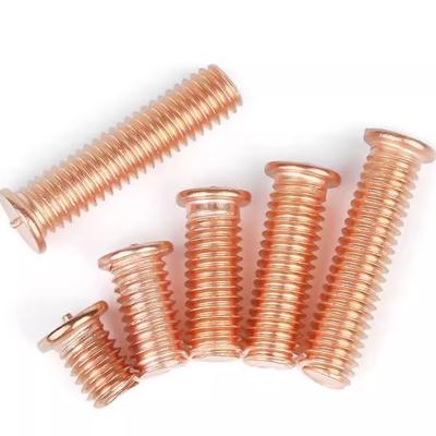 China Copper Weld Metal Screw UNF 10-32 Bright Polished Surface  Conductive Screws For Laboratory Testing Equipment for sale