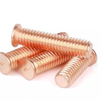China Copper Weld Metal Screw UNF 10-32 Bright Polished Surface  Conductive Screws For Laboratory Testing Equipment for sale