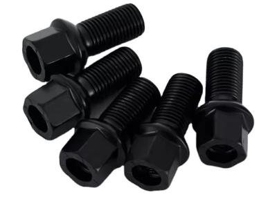 China Heat Treated Carbon Steel 12.9 Lug Wheel Bolt Metal Bolt OEM Car Hub Replacement Fastener for sale