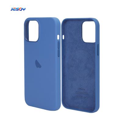 China Luxury Liquid Silicone Phone Case with MagSafe Magnetic Support for iPhone and Samsung - 7-15 Day Delivery for sale