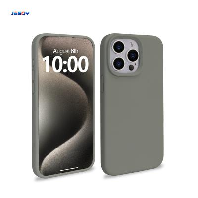 China 3M Liquid Silicone Phone Case 45g Shockproof Anti-Fingerprint Cover for iPhone 7-16 Series for sale