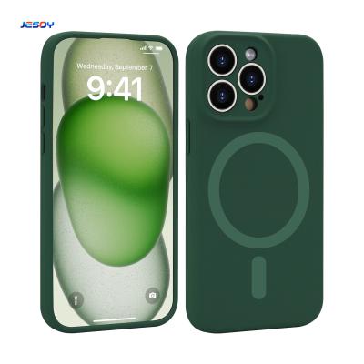 China IPhone 16 14 MagSafe Liquid Silicone Phone Case with Custom Logo - 45g Weight, N52 Magnets, 5-10 Day Delivery for sale