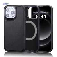 China Silk Screen Printing Leather Phone Case 60g Lightweight For iPhone 8-16 Pro Max Shockproof Protection for sale