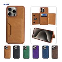 China Custom MagSafe Leather Phone Case 60g Shockproof for iPhone Samsung with OEM Logo Options for sale