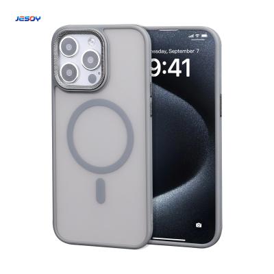 China JESOY JS-MG017 Magsafe Phone Case with 12FT Drop Protection and Anti-Fingerprint TPU+PC Cover for iPhone and Samsung for sale