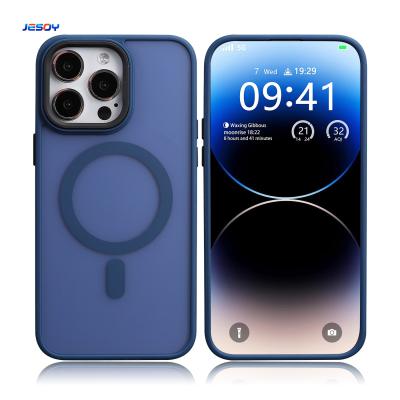 China JESOY JS-MG018 MagSafe Phone Case with 38 N52 Magnets and 12ft Drop Protection for iPhone 16 15 14 Pro Max for sale