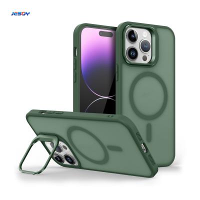 China 12FT Drop Protection Magnetic Phone Case With MagSafe Camera Stand for sale