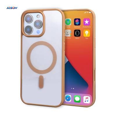 China Soft TPU Bumper Magnet Mobile Phone Cover Transparent Skin Friendly for sale