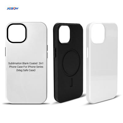 China Magnetic 2 In 1 3D Film Sublimation Phone Blanks Coating Mobile Cell Phone Cover for sale