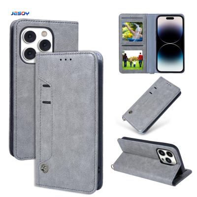 China Leather Phone Case with Card Holder & Kickstand - 80-95g Weight for iPhone and Samsung Models for sale