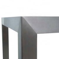 China Brushed Polished Stainless Steel Dining Table Frame And Legs for sale