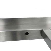 China Brushed Polished Stainless Steel Dining Table Frame And Legs for sale