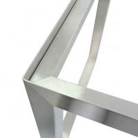 China Brushed Polished Stainless Steel Dining Table Frame And Legs for sale