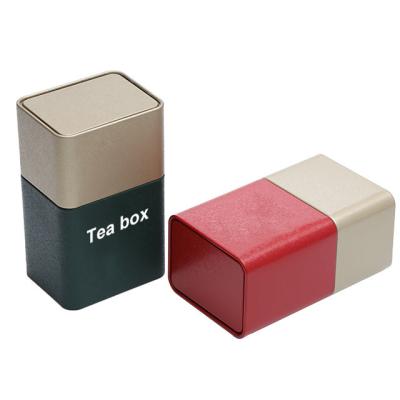 China ISO 9001 Rectangle Custom Metal Boxes Tea Packaging Tins for sale
