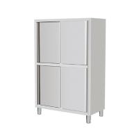 China Modular Stainless Steel Kitchen Cabinets , 0.8mm Double Sink Kitchen Cabinet for sale
