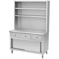 China SUS Stainless Steel Kitchen Cabinets , Stainless Steel Kitchen Cupboards Single Sink for sale