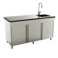 China Single Door Stainless Steel Kitchen Cabinets Without Sink for sale