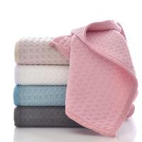 China 70x140cm Luxury Microfiber Bath Towels 400gsm Small Waffle Design for sale