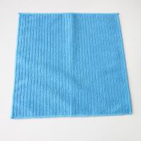 China Striped Rag 250gsm Microfiber Cleaning Towel 30x30 With Customizable Logo for sale