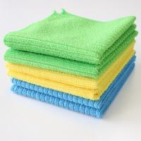 China 40x40cm Striped Pattern Car Cleaning Microfiber Cloth Custom Logo for sale