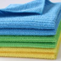 China 40x40cm Striped Pattern Car Cleaning Microfiber Cloth Custom Logo for sale