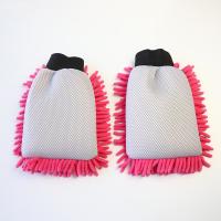 China Soft 17x26cm Wash Mitt Microfiber For Automotive And Household for sale