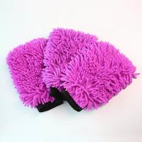 China Soft 17x26cm Wash Mitt Microfiber For Automotive And Household for sale