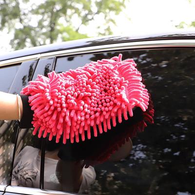China Soft 17x26cm Wash Mitt Microfiber For Automotive And Household for sale