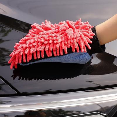 China High Absorbent 95 GSM Microfiber Car Cleaning Glove Vehicle Detailing for sale