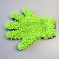 China Chenille And Microfiber Cloth Car Washing Mitt Glove Super Absorbent Customizable Size for sale