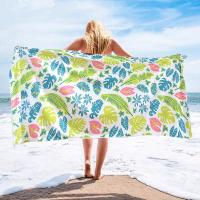 China Cooling Microfiber Beach Towel 75x150cm Quick Dry Sand Free Lightweight Travel Towel For Adults for sale