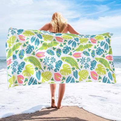 China Cooling Microfiber Beach Towel 75x150cm Quick Dry Sand Free Lightweight Travel Towel For Adults for sale