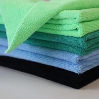 China 200gsm 40x40cm Kitchen Microfiber Towels Warp Knitted For Degreasing Stove Hood Dish Cleaning for sale