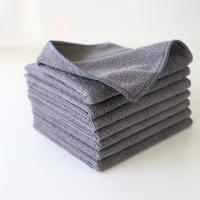 China 350gsm 40x40cm Microfiber Cleaning Towel Warp Knit Ultra Absorbent For Sport Gym Personal Care for sale