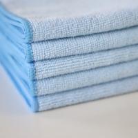 China 250gsm 40x40cm Microfiber Cleaning Towel Warp Knit For Pet Care Grooming Drying for sale