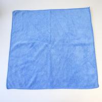 China Weft Knitted 250gsm Custom Microfiber Cloths / 40x40cm Lint Free Cleaning Rags Quick Dry for sale