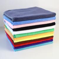 China Customized Weft Knitting 30x30cm Microfiber Cloth 350gsm For Face Wash Hair Salon Hotel for sale