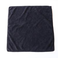 China 250gsm 30x30cm Weft Knitting Microfiber Cleaning Towel Printable Logo for sale