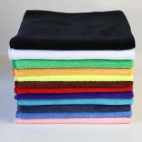 China Customized Weft Knitting 30x30cm Microfiber Cloth 350gsm For Face Wash Hair Salon Hotel for sale