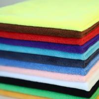 China 350gsm 40x40cm Microfiber Cleaning Towel Weft Knit Lint Free For Car Wash Detailing for sale