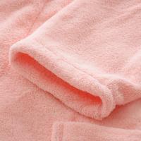 China Luxury 300gsm 120cm Coral Fleece Bathrobe Machine Washable For Men / Women for sale