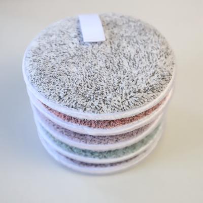 China 12x12cm Bamboo Charcoal Coral Fleece Microfiber Facial Pads OEM / ODM for sale