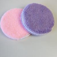 China 12cm 9g Microfiber Makeup Remover Pad 100% Polyester Reusable Large Facial Cleansing for sale