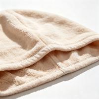 China 300gsm 25x65cm 80/20 Microfiber Coral Fleece Hair Towel Turban Custom Quick Dry for sale