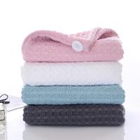 China Lightweight Waffle Weave Microfiber Hair Wrap / Microfiber Turban 400gsm For Frizz Free Drying for sale