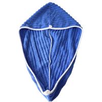 China Plush Coral Fleece Microfibre Hair Towel Microfiber Head Towel 25x65cm 400gsm Skin Friendly for sale