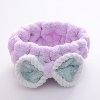 China Breathable Soft Bow Style Microfiber Hair Band 8x17cm For Promotional Gifts for sale