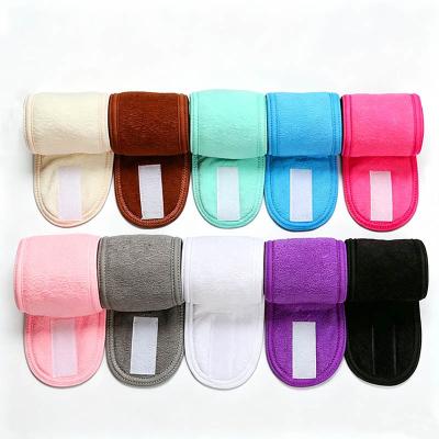 China 100% Polyester 27g/Pc 8.5 X 60cm Microfiber Hair Band For Adult Makeup Remover for sale
