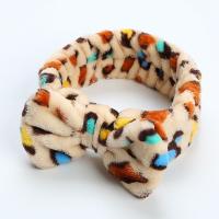 China Print Cosmetics Bowknot Microfiber Hair Band For Girls Wrap & Hold Hair for sale